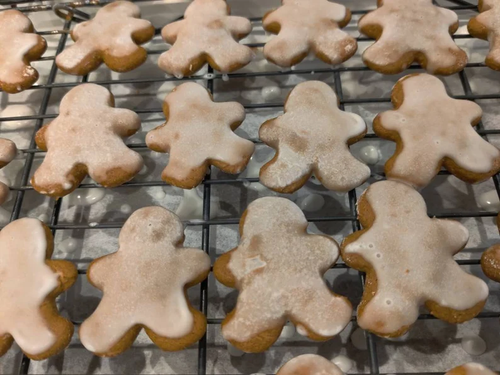 Homemade Iced Gingerbread Man Cookies | eBay