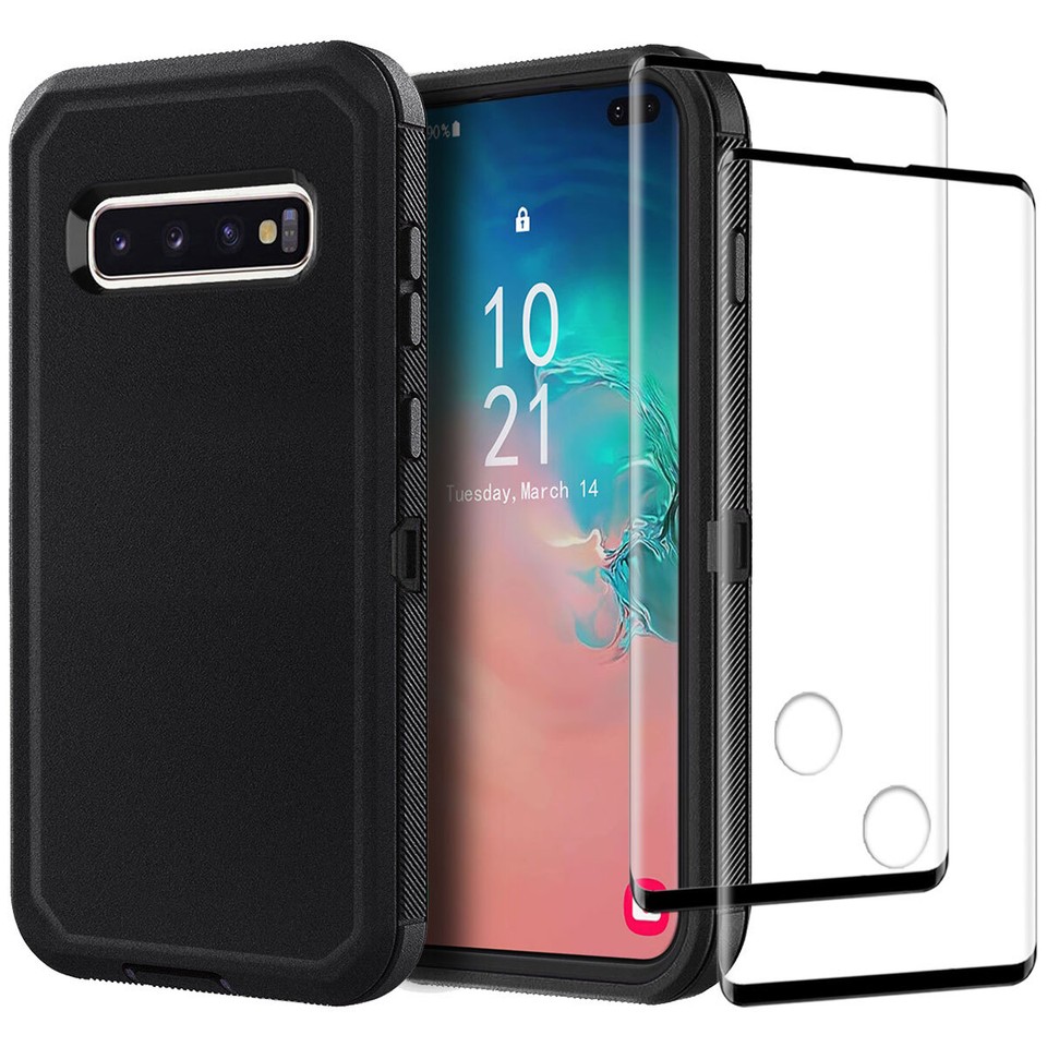 For Samsung Galaxy S10/S10+/S10e Heavy Duty Phone Case Cover w/ Screen ...