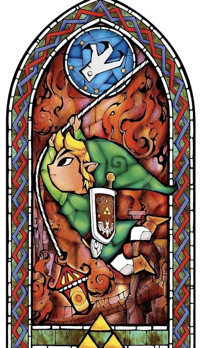 Zelda Stained Glass Wall Decal Hd Pics