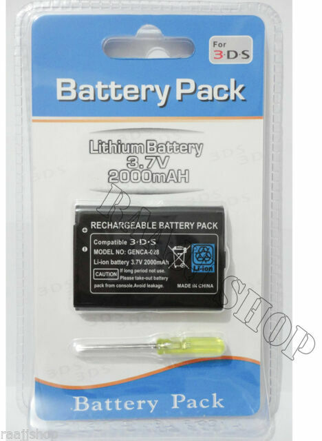 Extended 2000mah High Capacity Battery for Nintendo 2ds 3ds UK SELLER ...