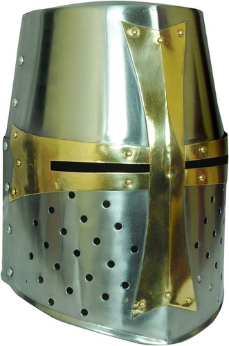 Medieval Knight Armor Crusader Templar Helmet Great Helm w/ Mason's ...