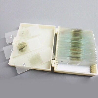 20pcs Geology Study Mineral Thin Section Prepared Microscope Rock ...