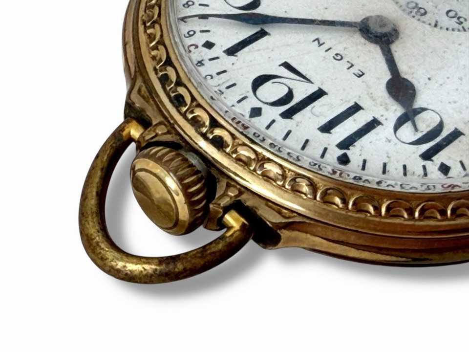 1930s Elgin Pocket Watch Illinois Watch Case Co 10K Rolled Gold Plate ...