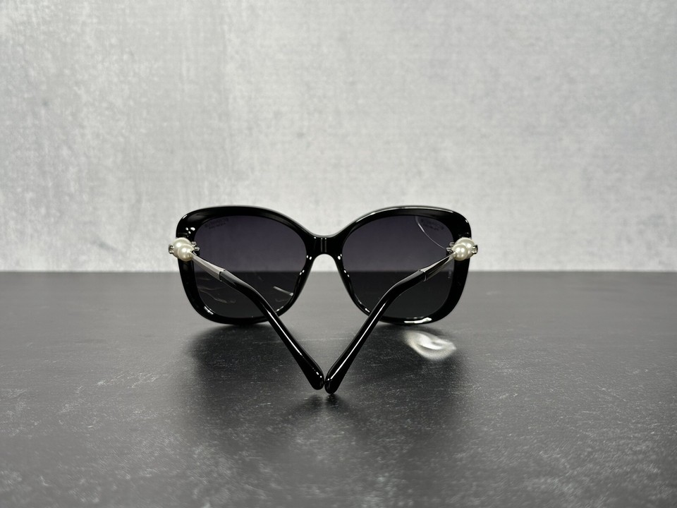 NOS CHANEL 5339 POLARIZED PEARL SUNGLASSES BLACK/SILVER c.501/S8! SHIPS ...