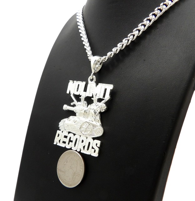 New No Limit Record Pendant 6mm/24" Cuban Chain Hip Hop Necklace RC3912 ...