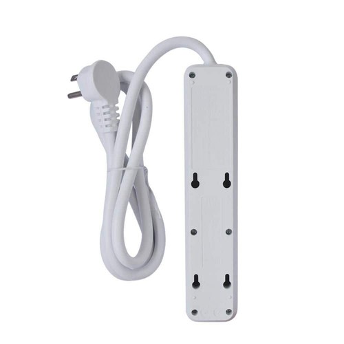 2-Pack 6-Outlet Power Strip with 4 Ft. Cord Right Angle Plug - Power ...
