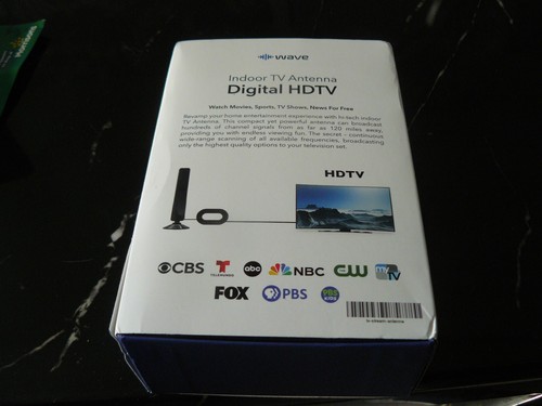 Wave Max Indoor TV Antenna 4K Ultra HD Signal Booster #A` | eBay