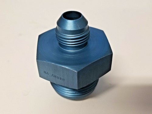 New AN Blue Aluminum SAE 37° Flared Male Reducer, -16 to -8, AN919 ...
