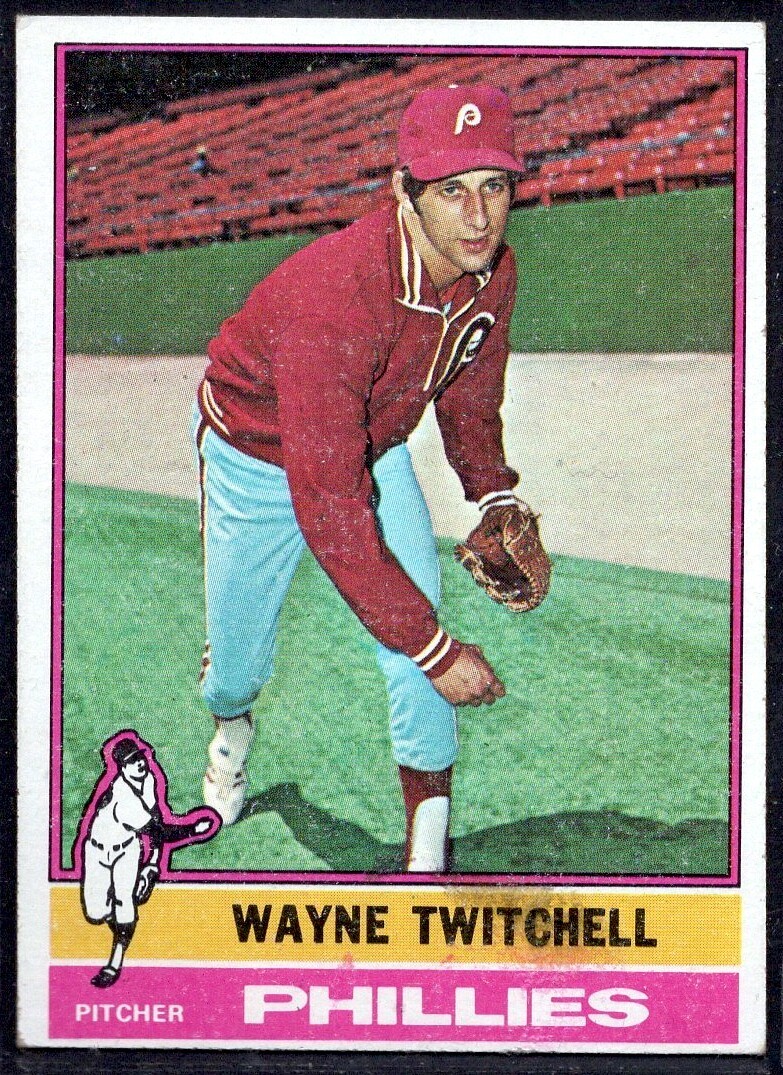 1976 Topps Baseball Card #543 Wayne Twitchell Philadelphia Phillies EX+ ...