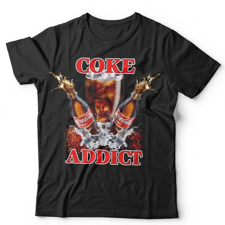 Coke Addict Unisex TShirt Funny Cola Addict Parody Humour Novelty Gift ...