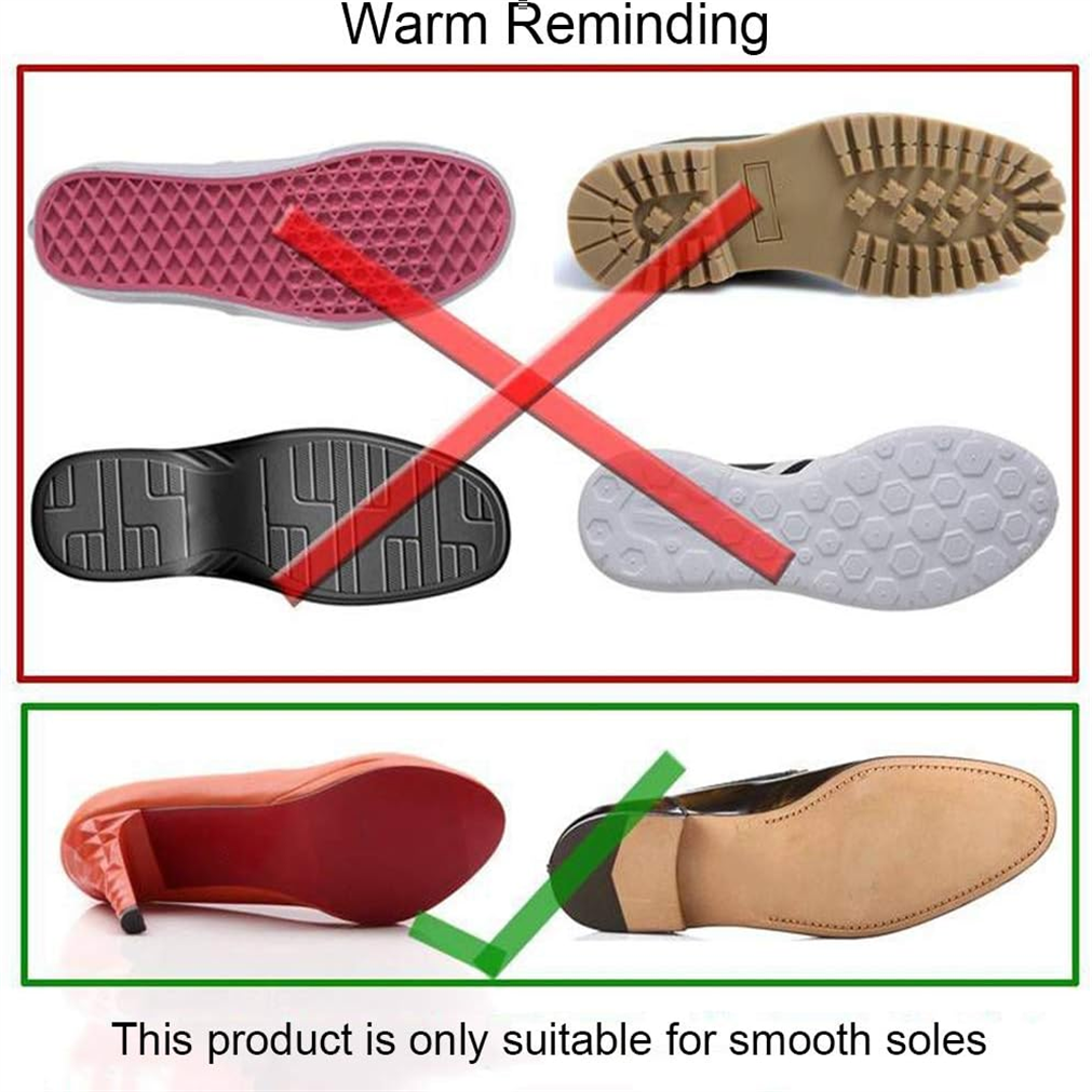 2 Self-Adhesive Anti-Slip Stick on Shoe Grip Pads Non-Slip Rubber Sole ...