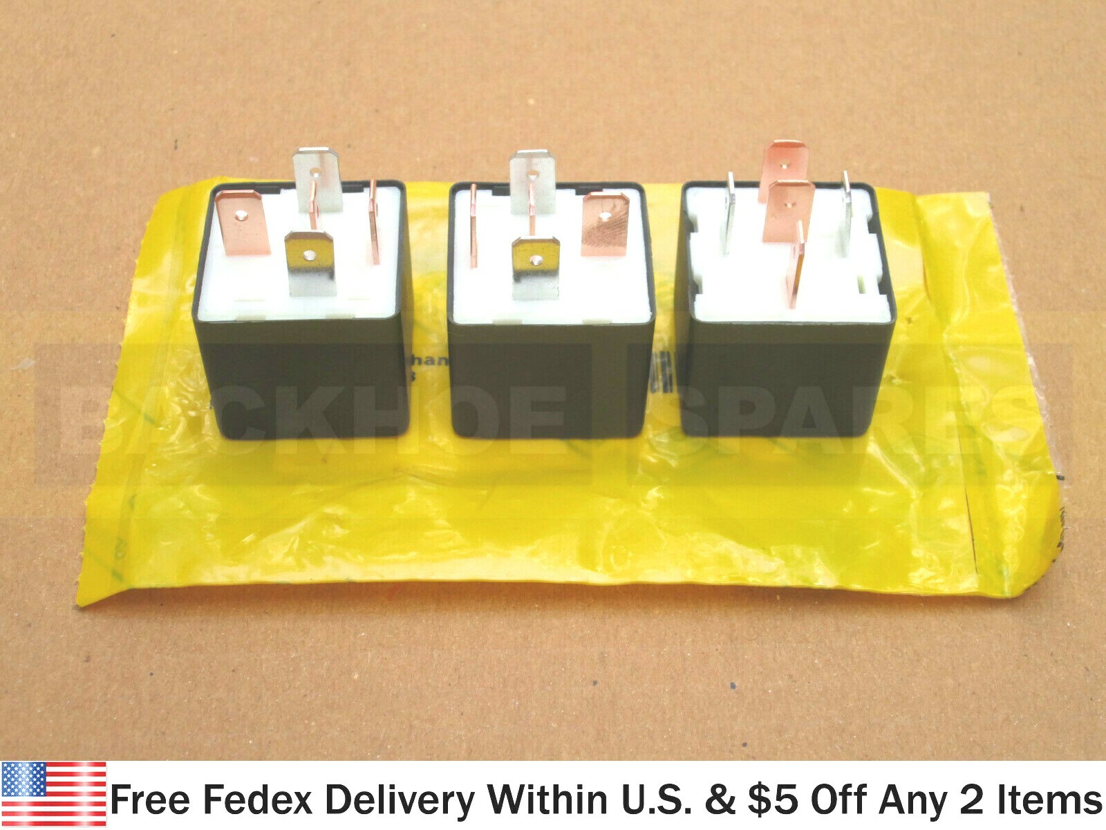 JCB PARTS - GENUINE JCB GREEN RELAY, SET OF 3 PCS. (PART NO. 716/09800 ...