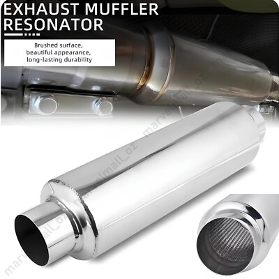 3" Inch Race Exhaust Hotdog Resonator Muffler Glass Pack High Flow ...