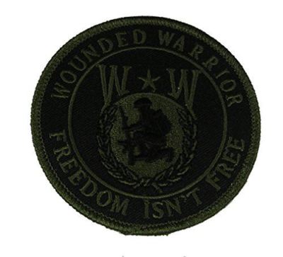WW WOUNDED WARRIOR PATCH OD OLIVE DRAB GREEN WOUNDED IN ACTION WIA ...