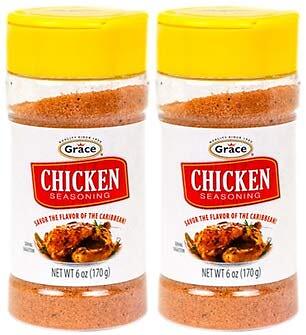 2 Pack of Grace Savory Caribbean No Added MSG Chicken Seasoning 6 Oz ...