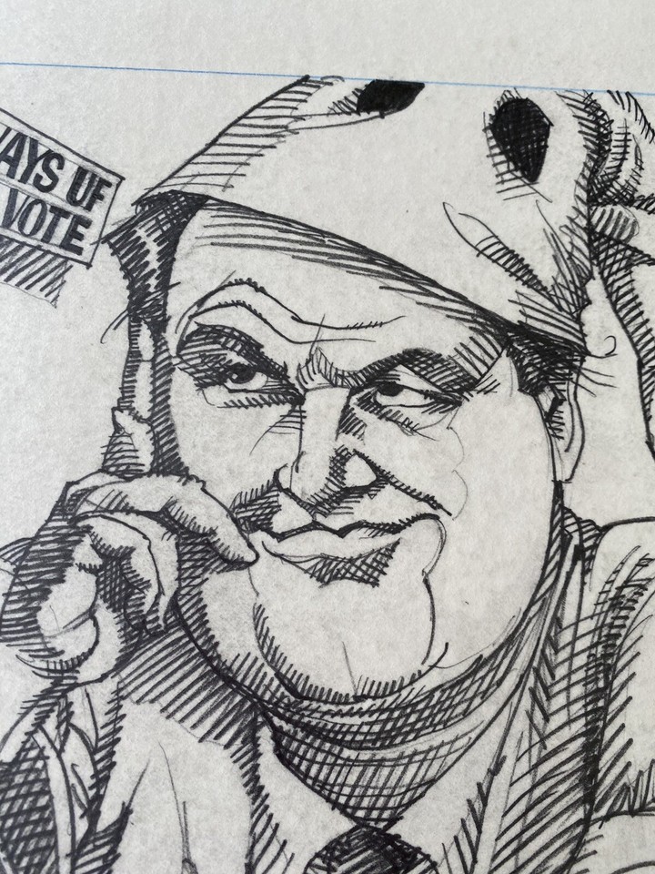 Gerry Gersten, Listed Caricaturist Original Penciled Piece Of Rush ...