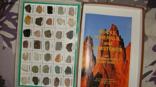 35 Piece Rock Collection Set Mounted in Box with Informational Booklet ...