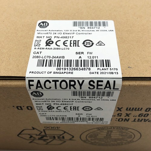2080-LC70-24AWB Allen Bradley Micro870 24 I/O Ethernet I/P Controller ...