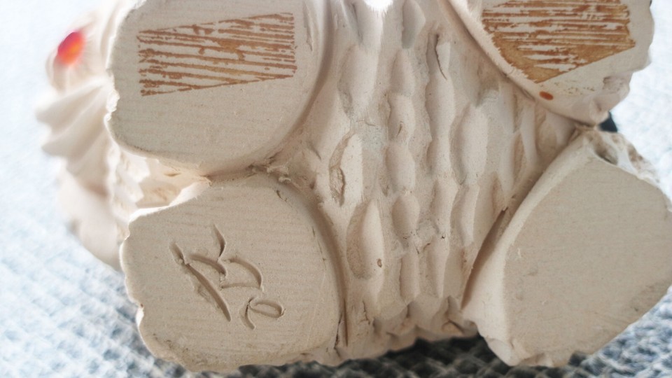 Artesania Rinconada~ shaggy dog~Old English Sheep Dog ~ clay figurine ...