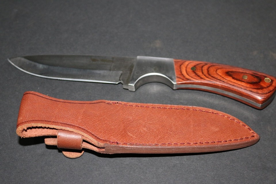 INCREDIBLY BEAUTIFUL NWTF, turkey foundation hunting knife w/sheath A+ ...