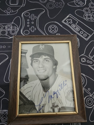 1985 - 1986 Mets Team Issue Photo Card Lee Mazzilli 5x4 Early autograph ...