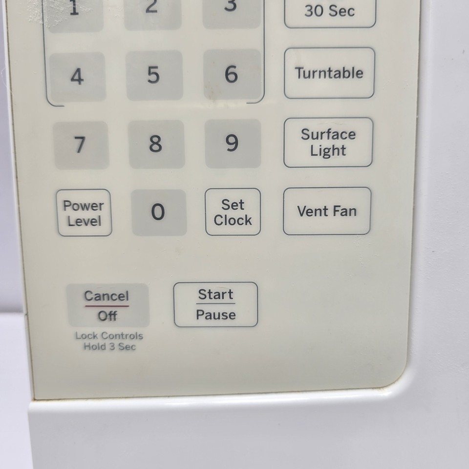 GE JVM3160DF2WW Microwave Control Panel Assembly Keypad Touchpad Board ...
