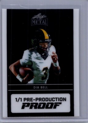 Dia Bell 2024 Leaf Football 1/1 Pre Production Proof | eBay