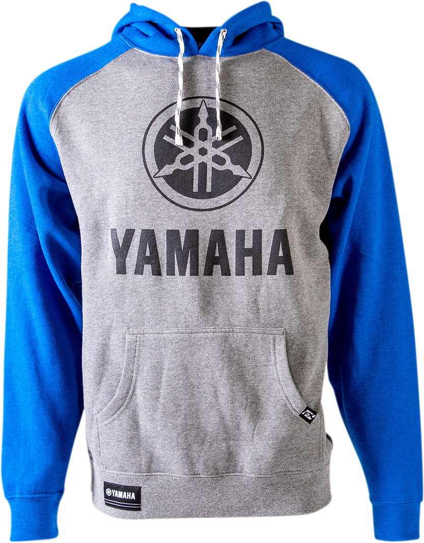 Factory Effex [2488208] Yamaha Icon Pullover Hoodie 2XL Gray/Royal Blue ...