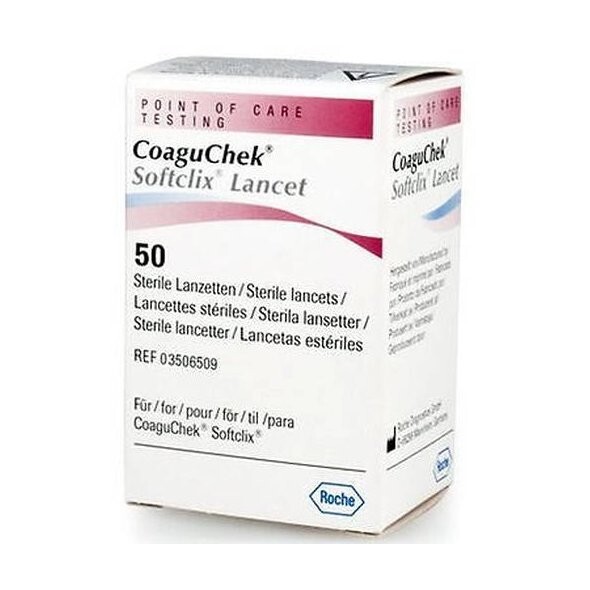 ROCHE COAGUCHEK® SOFTCLIX LANCETS 50 STERILE LANCETTER EXP 01/01/2026 ...