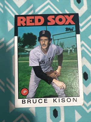 1986 Topps Bruce Kison baseball card #117. Boston Red Sox. | eBay