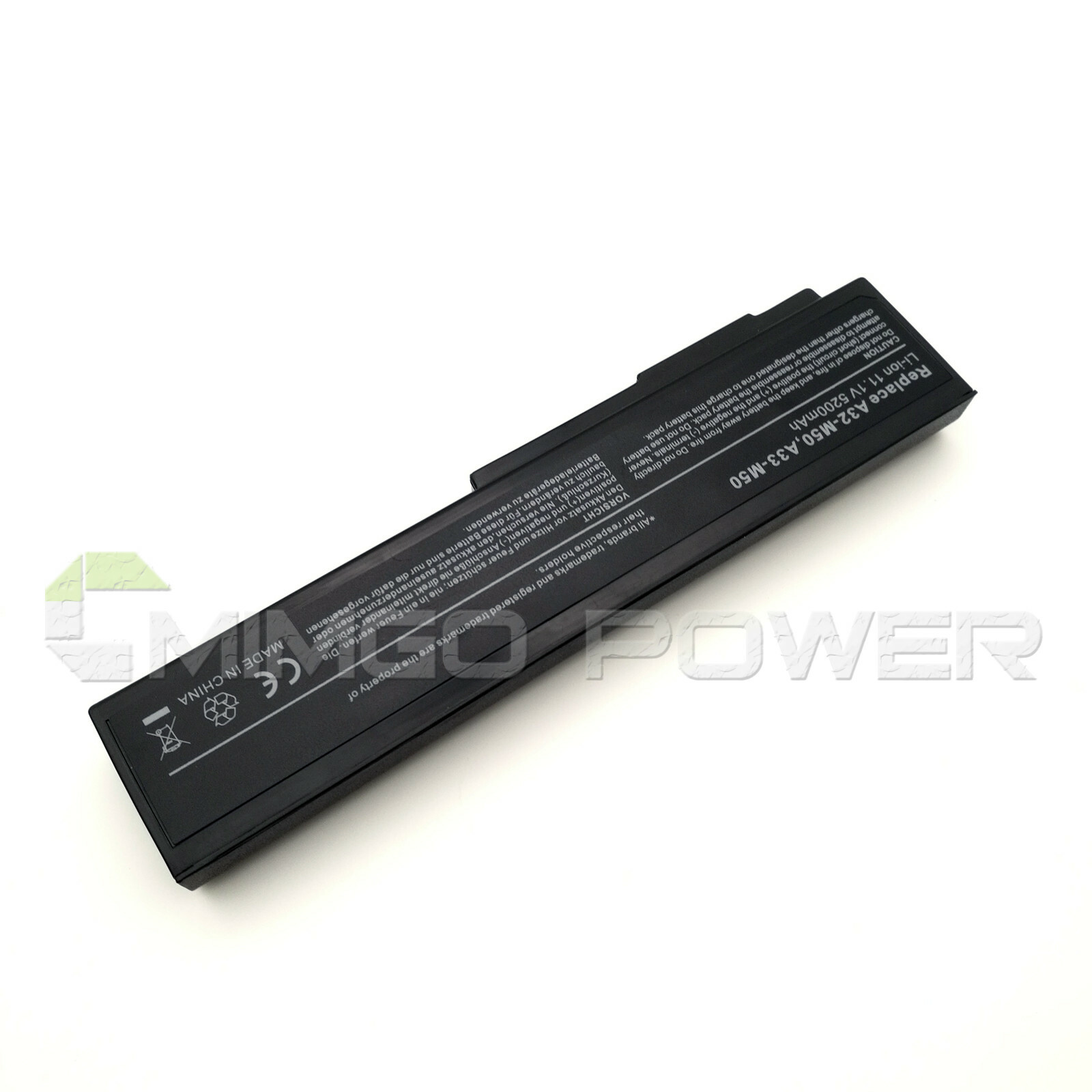 Battery for Asus G50VT G51J M50S M60W N43 N52J N53S N61J A32-M50 A33 ...
