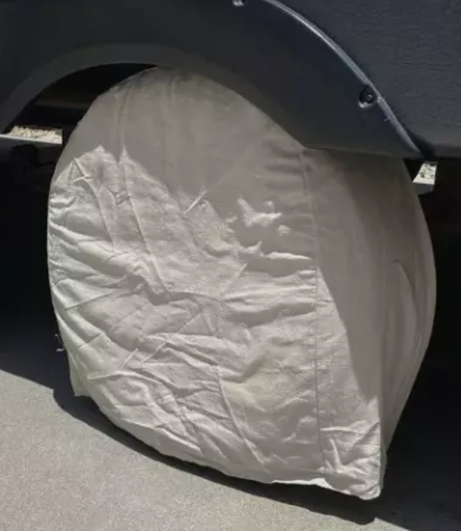 Heavy Canvas Tire Cover Wheel Masker 4 Pack Set Storage Auto Paint ...