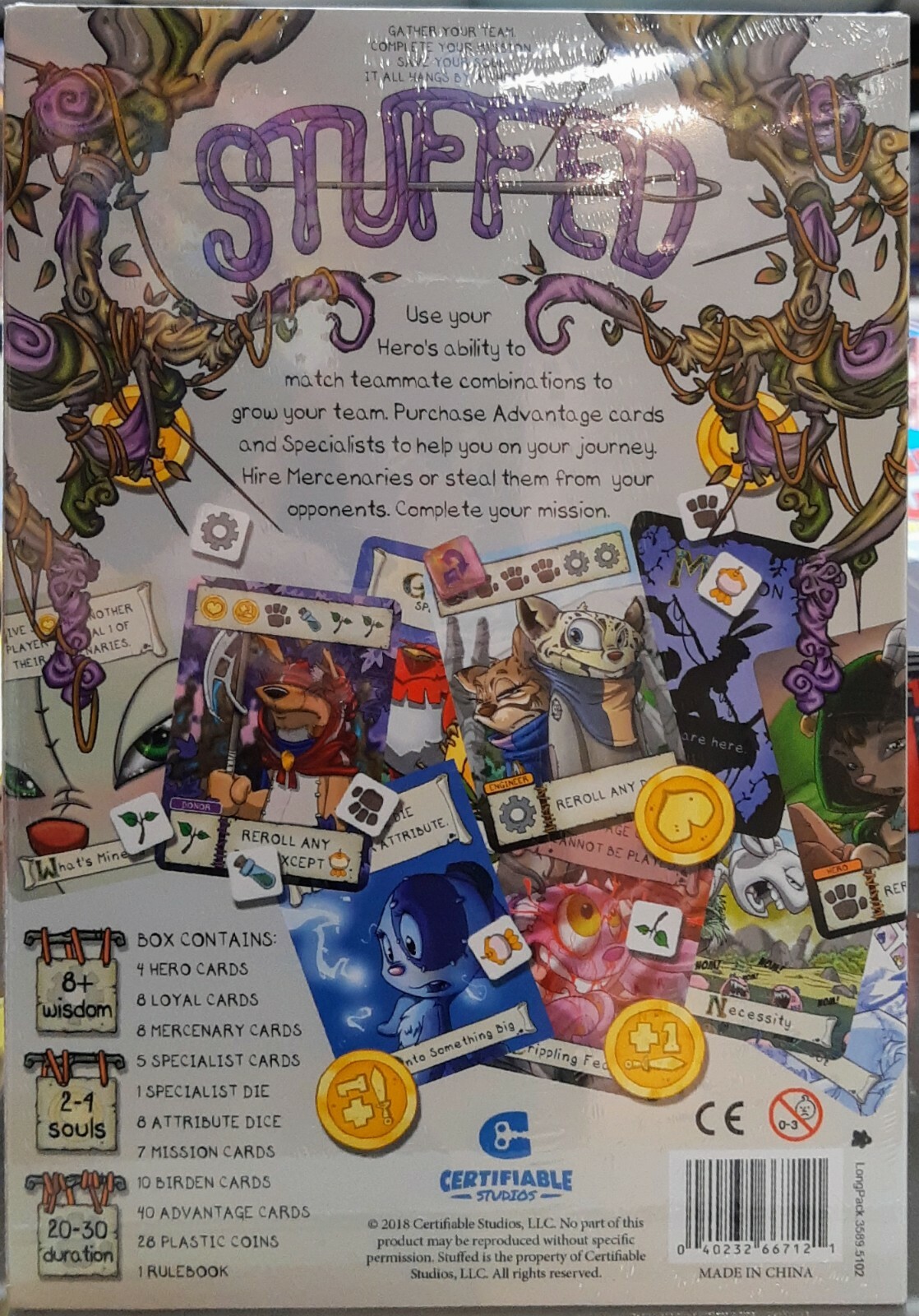 Stuffed card/dice game by certifiable studios factory sealed | eBay