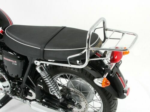 Triumph Bonneville T100/SE Luggage Rack / Top Box Carrier - Chrome H&B ...