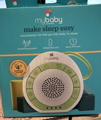 Homedics My-Baby Soundsleep On the Go, Baby Sound Machine, White Noise ...