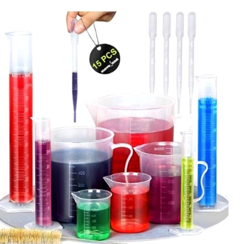 10ml-100ml Graduated Cylinders 50ml-1000ml Beakers Pipettes Set | eBay ...