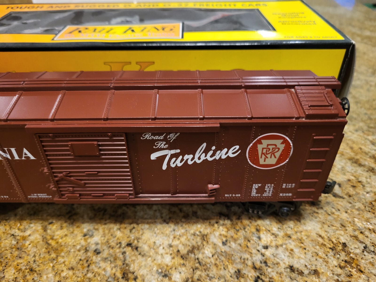 MTH Rail King Pennsylvania 28667 "Route of the Turbine" Box Car #30 ...