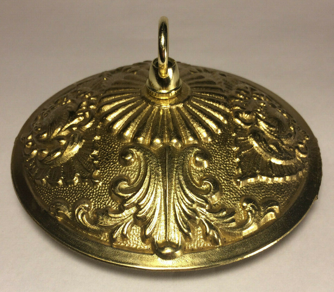 New 5 1/2" Victorian Die Cast Brass Ceiling Canopy Kit, Polished ...