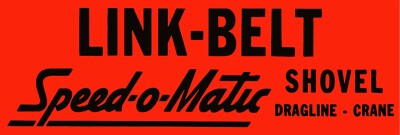 Link Belt Shovels Metal Sign: 8" x 24" USA STEEL XL Size - 3 LBs - Free ...