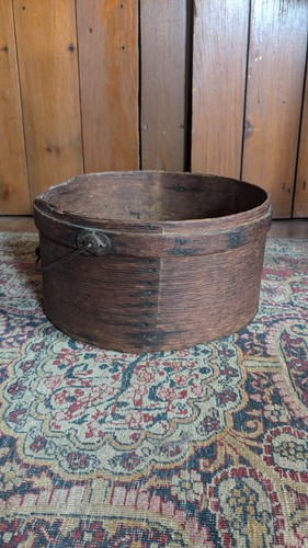 Best Antique Early Primitive Wood Bail Handle Pantry Storage Box 11.5 ...