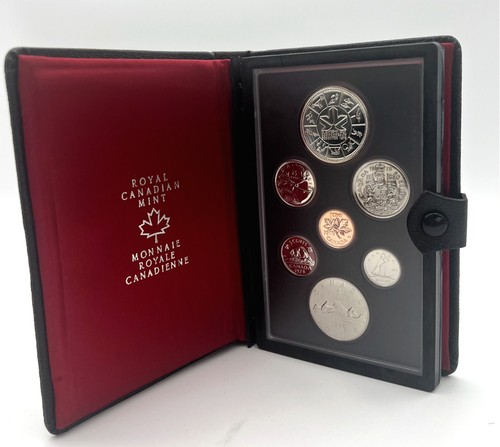 1978 Canada 7 coins Royal Mint Proof Set Special Silver Dollar Box Etui ...