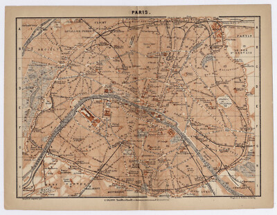 1900-Now - 1905 Antique City Map