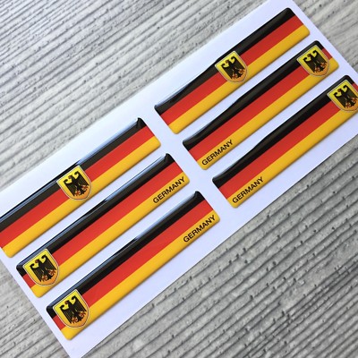 German Germany Flag domed sticker decal emblem car tuning | eBay