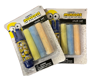 Illumination Minions The Rise Of Gru Chalk Set 3 Sticks Chalk Holder ...