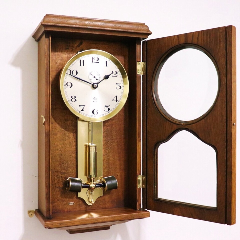 ATO HALLER & BENZING Antique Wall TOP Clock 1920s Electric SUPER RARE ...