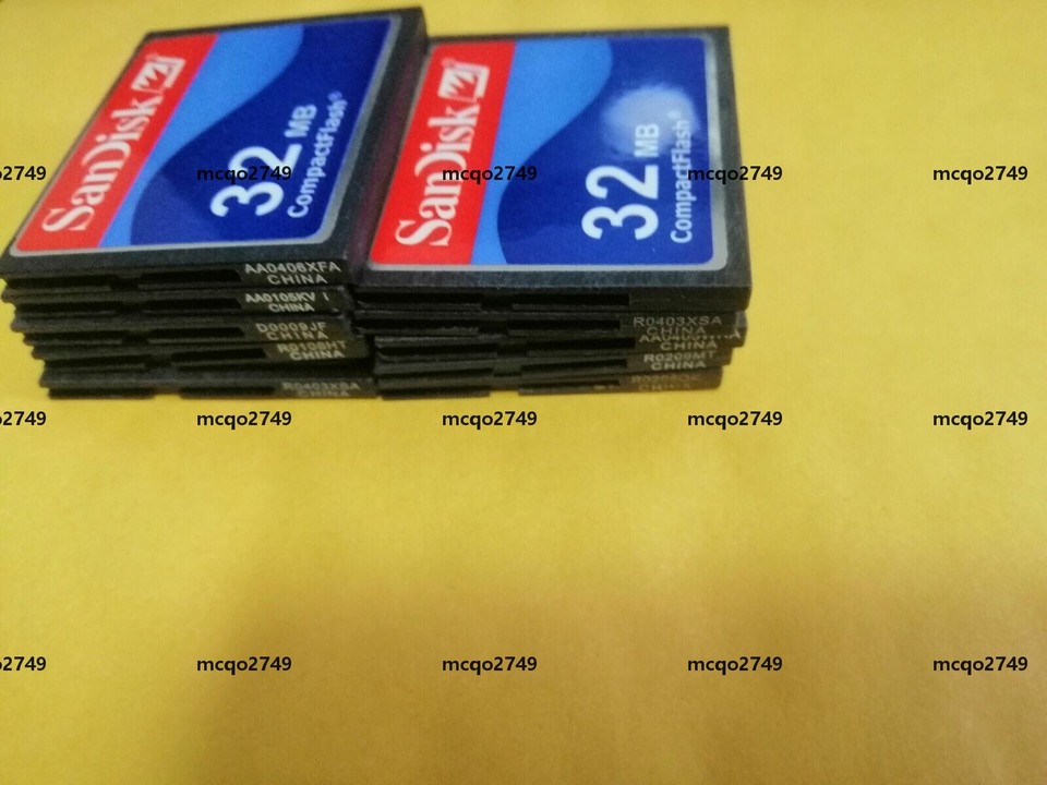 10PCS 32MB SanDisk CompactFlash CF Memory Card 32MB | eBay