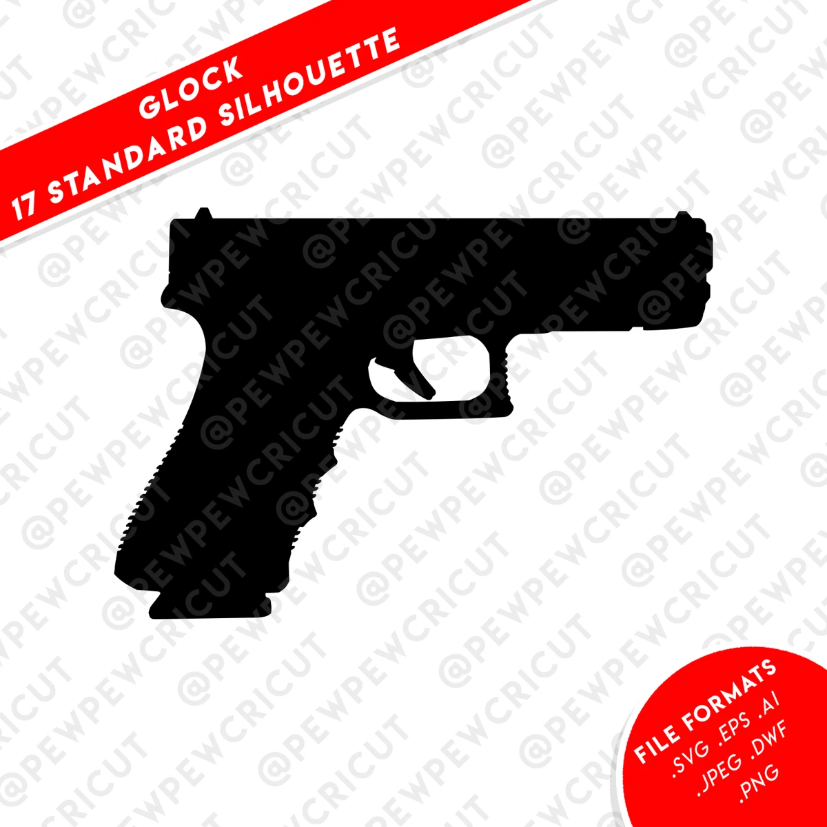 Glock White Silhouette