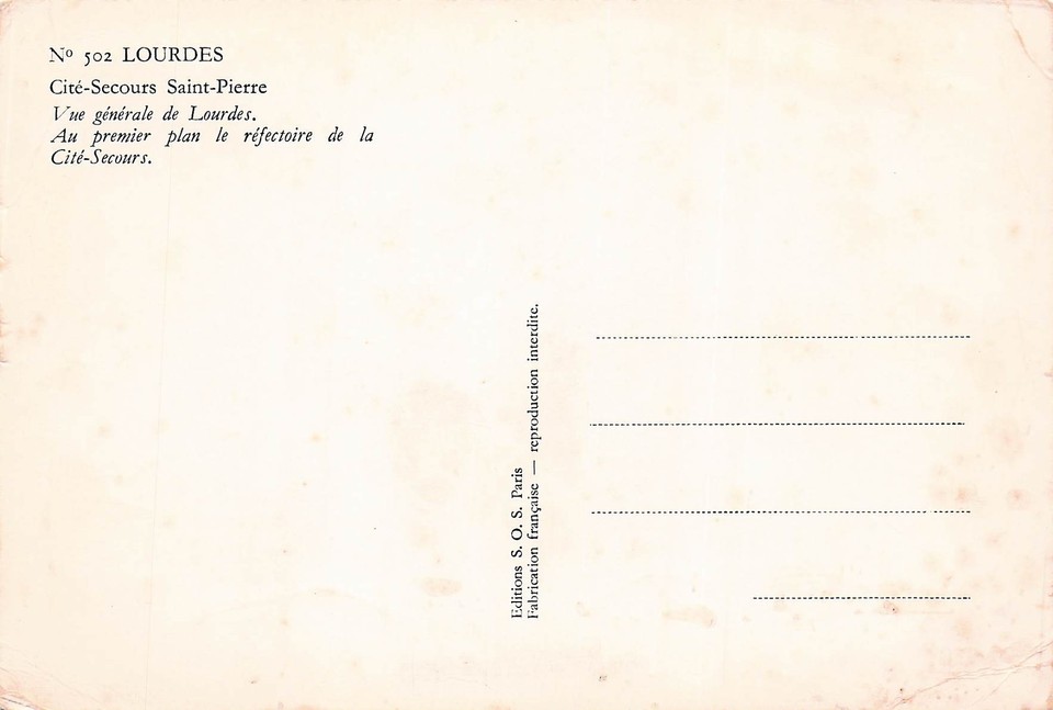 65 LOURDES CITE SECOURS SAINT PIERRE | eBay