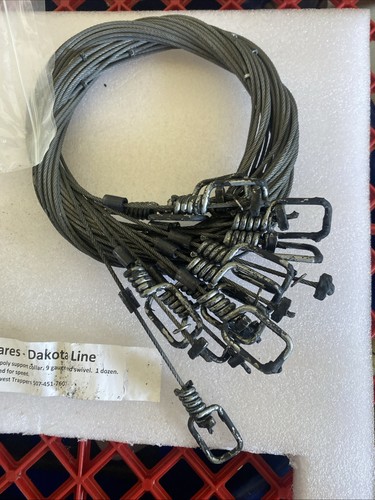 Animal snares. 3/32" x 84” Long One dozen. Coyote & Beaver | eBay