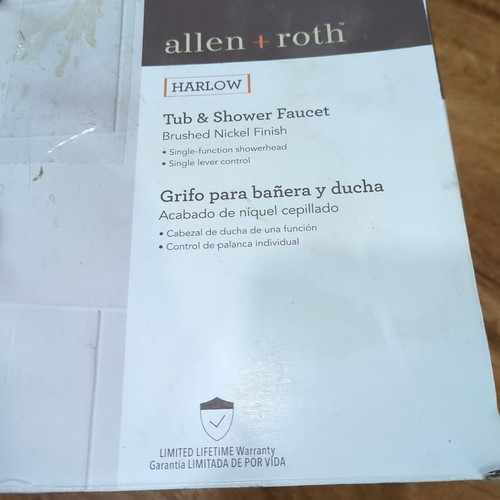 Allen + Roth Tub and Shower Faucet Brushed Nickle Finish #702750 Harlow ...